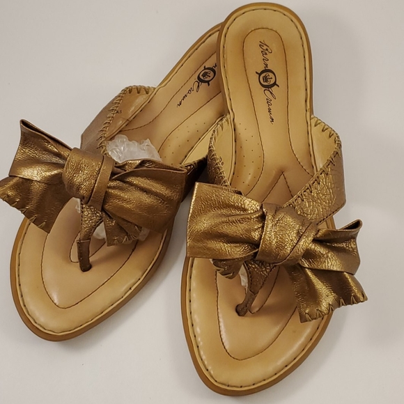 Born | Shoes | Born Crown Bronze Sandals With Tie Leather | Poshmark